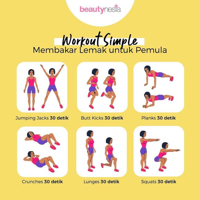 Workout Simple Membakar Lemak Untuk Pemula