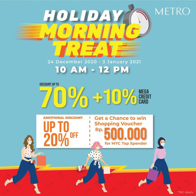Metro Department Store Gelar Holiday Morning Treat, Diskon hingga 70 Persen
