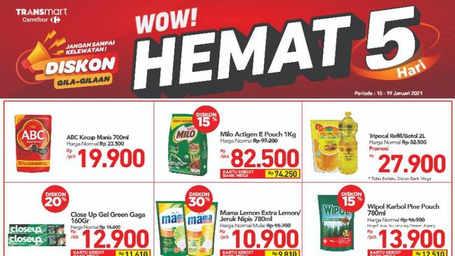 Diskon Susu Anak & Minyak Goreng di Transmart, Lihat di Sini Bun Daftar ... Diskon Susu Anak & Minyak Goreng di Transmart, Lihat di Sini Bun Daftar ...