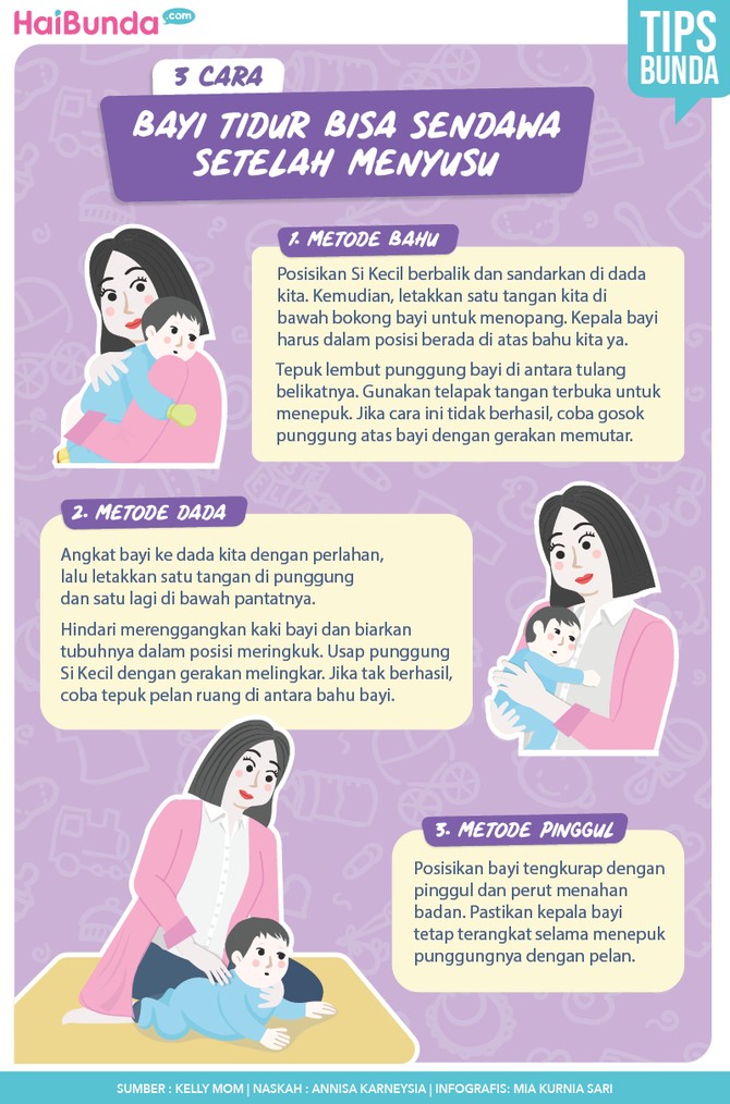 3 Cara Bayi Tidur Bisa Sendawa Setelah Menyusu 3 Cara Bayi Tidur Bisa Sendawa Setelah Menyusu