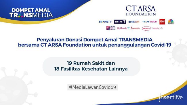 Dompet Amal Transmedia-CT ARSA Beri Bantuan Penanganan COVID-19 Tahap ke-10