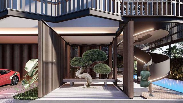Intip Desain Rumah Baru Ayu Ting Ting Modern Yang Megah Foto 1 6125
