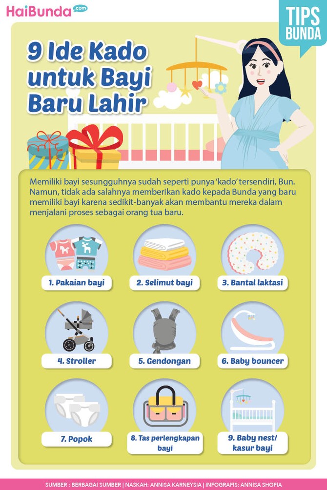 9 Ide Kado untuk Bayi Baru Lahir