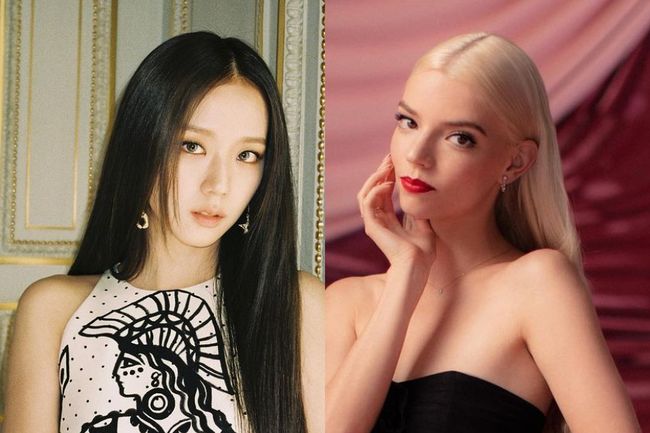 Kepergok Foto Bareng, Lihat Beda Gaya Jisoo BLACKPINK dan Anya Taylor-Joy di Paris Fashion Week 2022