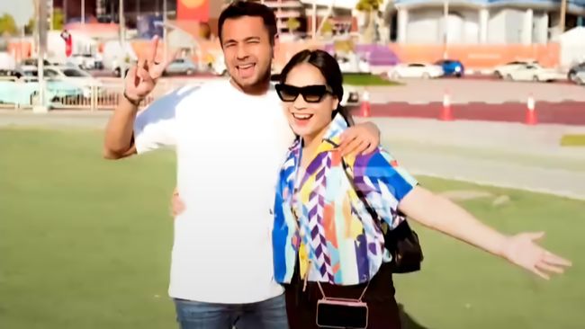 Potret Nagita Slavina saat Temani Raffi Ahmad Nonton Piala Dunia di Qatar, Penampilannya Tuai ...
