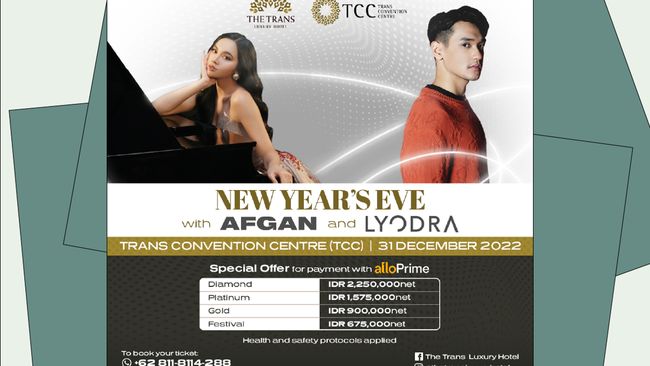 Rayakan New Year's Eve Bersama Afgan & Lyodra di Trans Convention ...