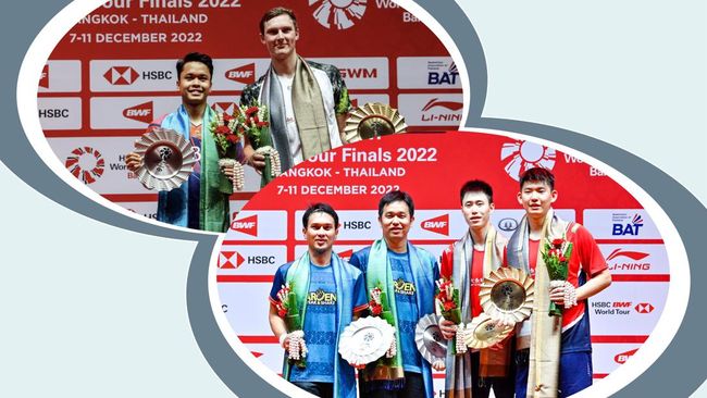 Ginting dan Daddies Tumbang, Indonesia Tanpa Gelar di BWF World Tour Finals 2022