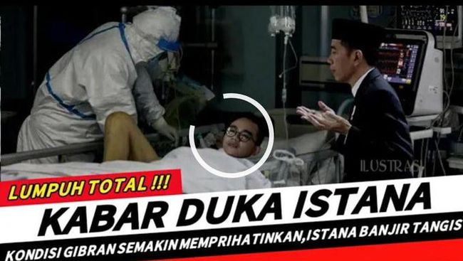 Heboh! Beredar Foto Gibran Rakabuming Alami Kelumpuhan