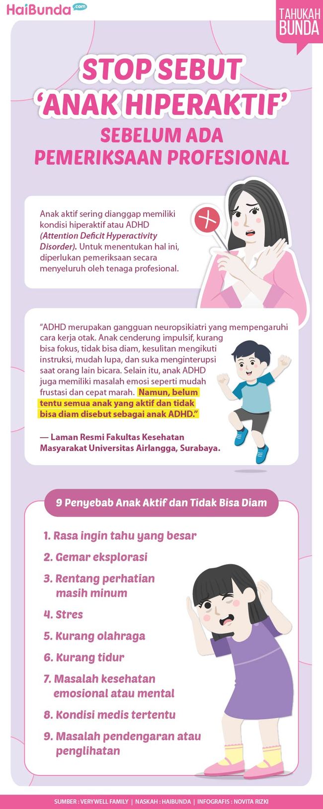 Stop Sebut 'Anak Hiperaktif' sebelum Ada Pemeriksaan Profesional