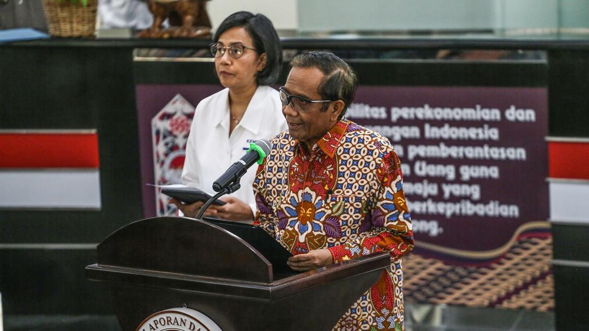 Mahfud Tegaskan Tak Ada Beda Data Transaksi Janggal dengan Sri Mulyani