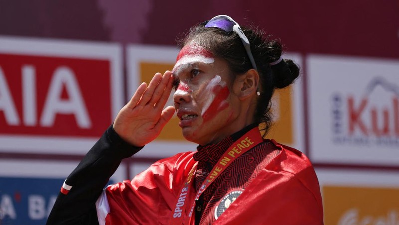 Indonesia Kawinkan Dua Medali Emas Maraton SEA Games 2023 - Foto 2