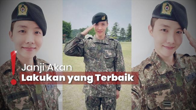 Selesai Pelatihan Dasar, J-Hope BTS Sapa ARMY Pakai Seragam Militer