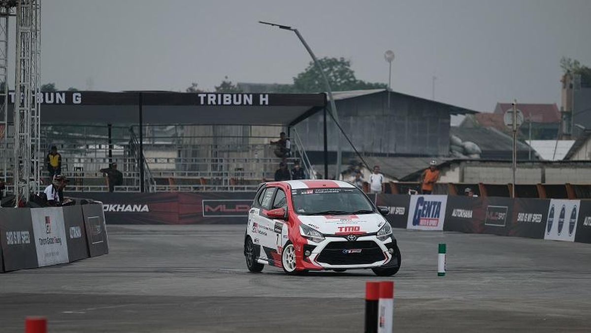 Agya GR Sport Generasi Terbaru Lakoni Debut di Kejurnas Slalom