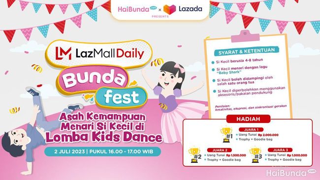 Yuk Daftarkan Si Kecil Lomba Kids Dance, Bisa Dapat Hadiah Jutaan Rupiah