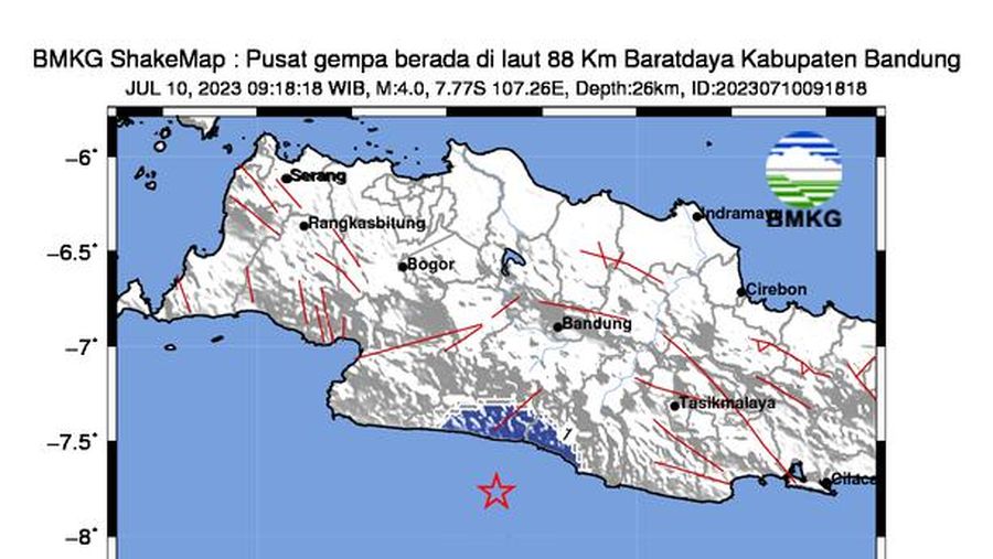 BMKG Ungkap Penyebab Gempa Bumi Guncang Bandung Hari Ini