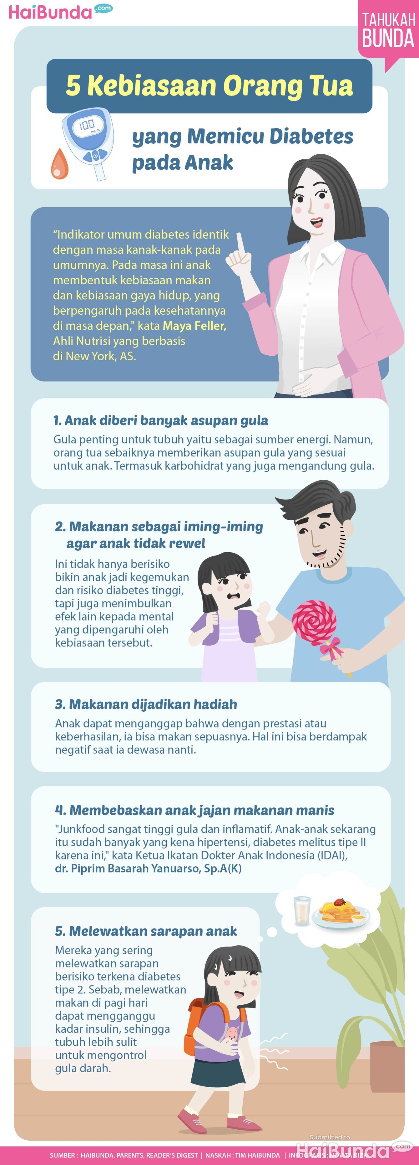 5 Kebiasaan Orang Tua yang Memicu Diabetes pada Anak 5 Kebiasaan Orang Tua yang Memicu Diabetes pada Anak
