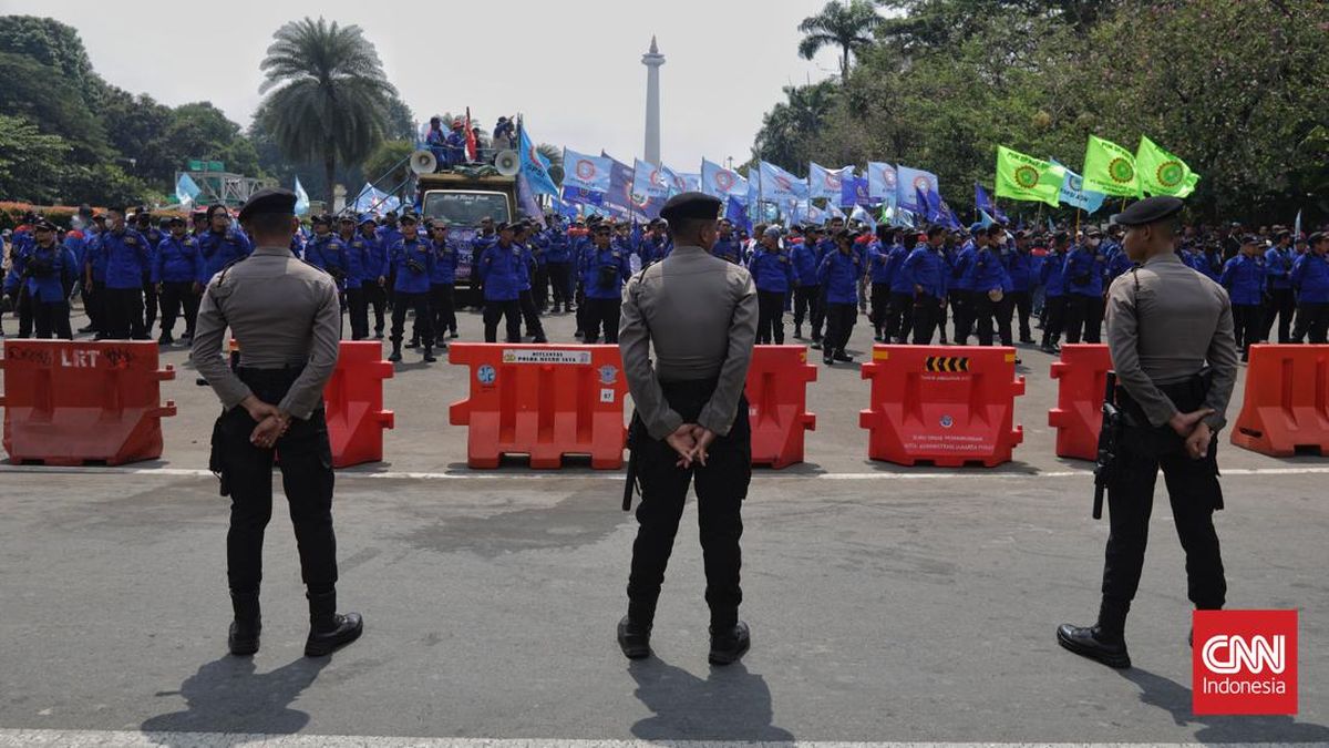 Demo Buruh di Patung Kuda, Polisi Siapkan Rekayasa Lalu Lintas