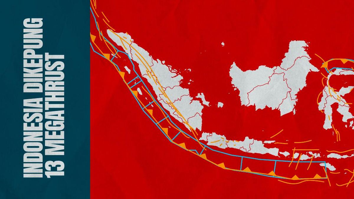 INFOGRAFIS: Indonesia Dikepung 13 Megathrust