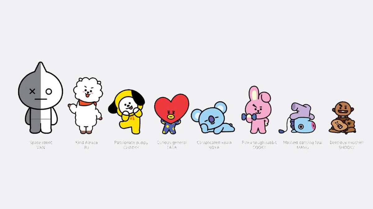 Mengenal 8 Nama Karakter BT21 dan Pemiliknya