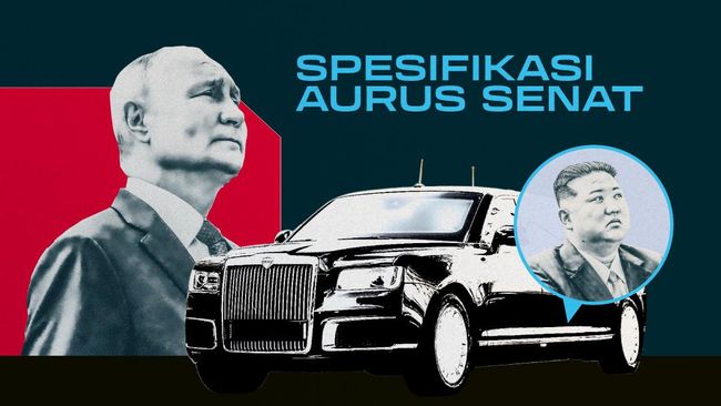 INFOGRAFIS: Spesifikasi Aurus Senat, Limosin Putin Penjamu Kim Jong Un