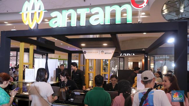 Booth Antam di CNBC Investment Expo Kebanjiran Pembeli