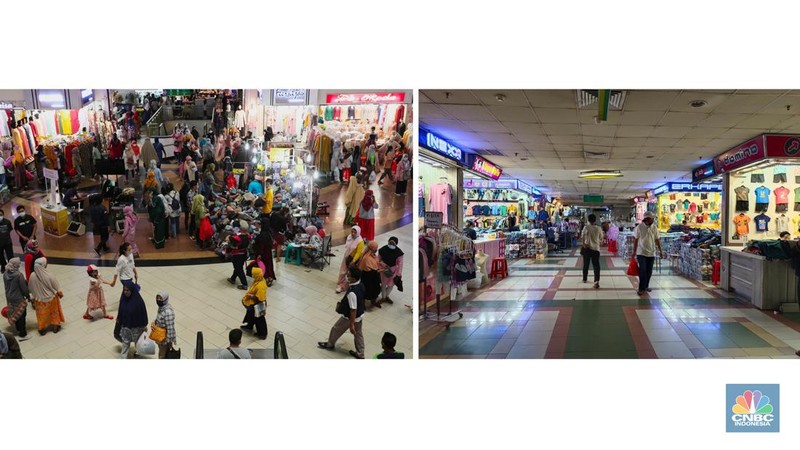 Penampakan Pasar Tanah Abang, Dulu Ramai Kini Sepi Pengunjung - Foto 2