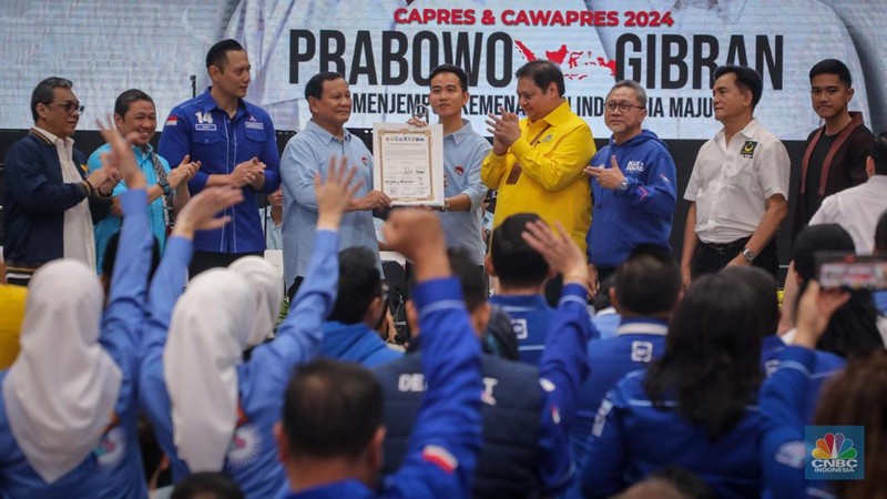 Semangat Berkobar di Detik-Detik Deklarasi Prabowo-Gibran