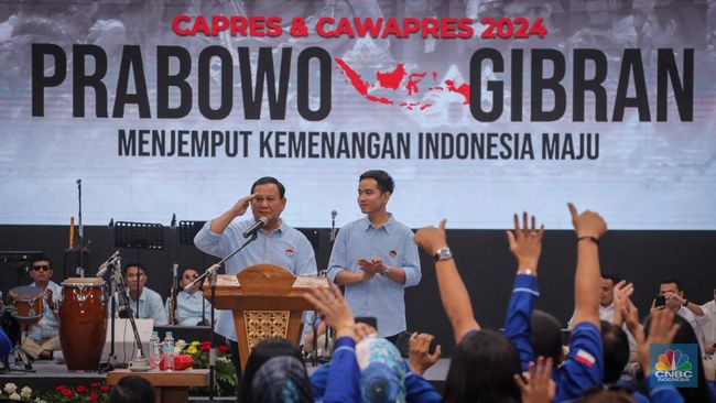 Semangat Berkobar di Detik-Detik Deklarasi Prabowo-Gibran
