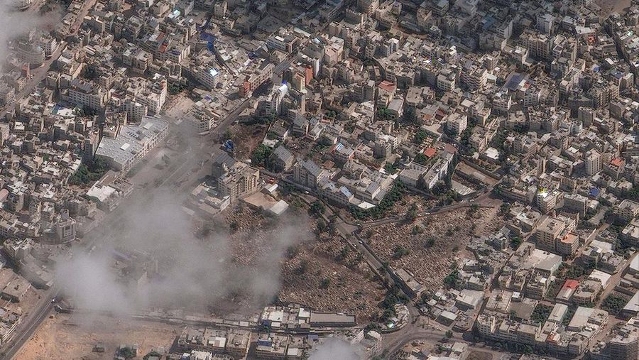 Potret Terkini Gaza Melalui Satelit, Seperti Kota Mati - Foto 2