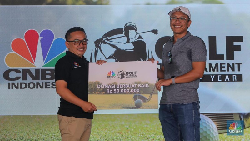 Seru! Ini Para Peraih Hadiah di Turnamen Golf CNBC Indonesia - Foto 3