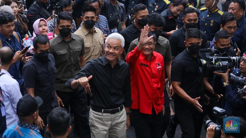 Potret Anies-Prabowo-Ganjar Deklarasi Kampanye Pemilu Damai