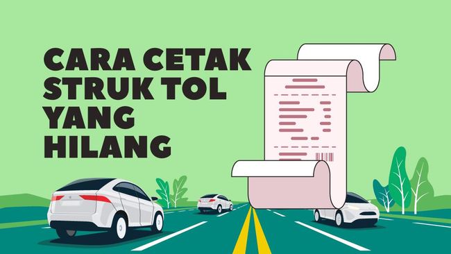 INFOGRAFIS: Cara Cetak Struk Tol yang Hilang