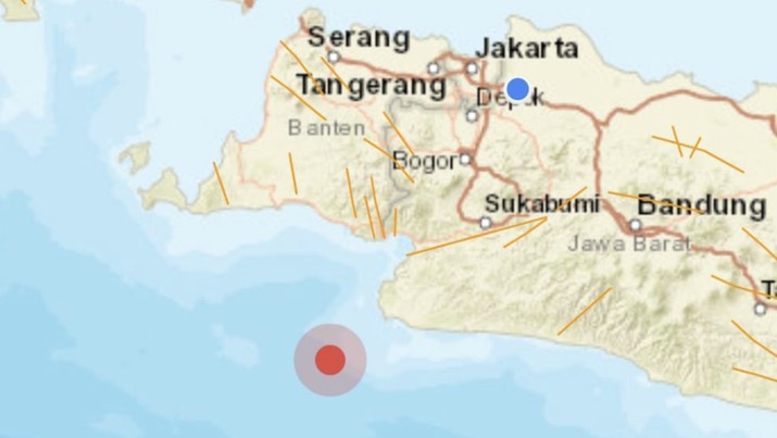 Gempa Guncang Banten M5,9, Terasa sampai Bandung