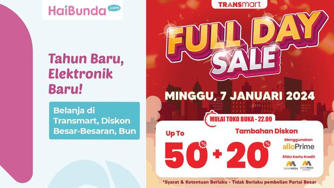 Tahun Baru, Elektronik Baru! Belanja di Transmart, Diskon Besar-Besaran ...