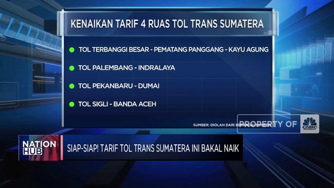 Siap - Siap ! Tarif Tol Trans Sumatera Ini Bakal Naik