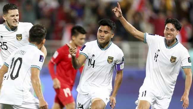 FOTO: Cakar Garuda Cabik-cabik Vietnam di Piala Asia