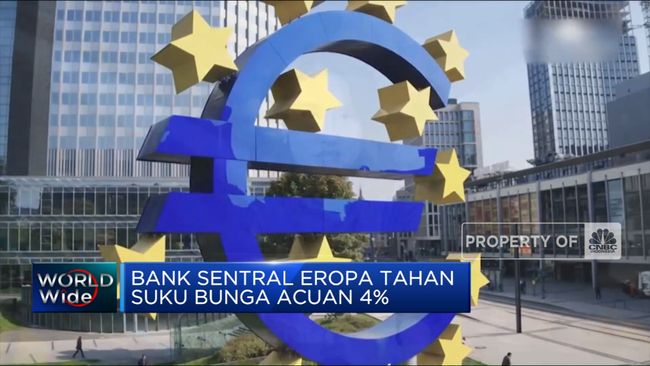Video: Bank Sentral Eropa Tahan Suku Bunga Acuan 4% Video: Bank Sentral Eropa Tahan Suku Bunga Acuan 4%
