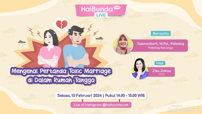 Yuk Tanya Psikolog Seputar Toxic Marriage, Ada Hadiahnya Lho Bun!