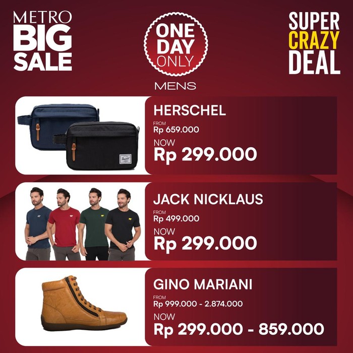 Hanya Hari Ini! Belanja Barang-barang Branded dengan Banjir Diskon di ...