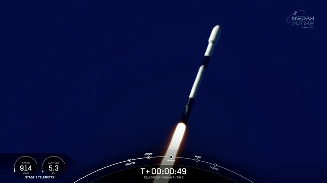 Sukses Meluncur, Satelit Telkom Merah Putih 2 Beroperasi April Sukses Meluncur, Satelit Telkom Merah Putih 2 Beroperasi April