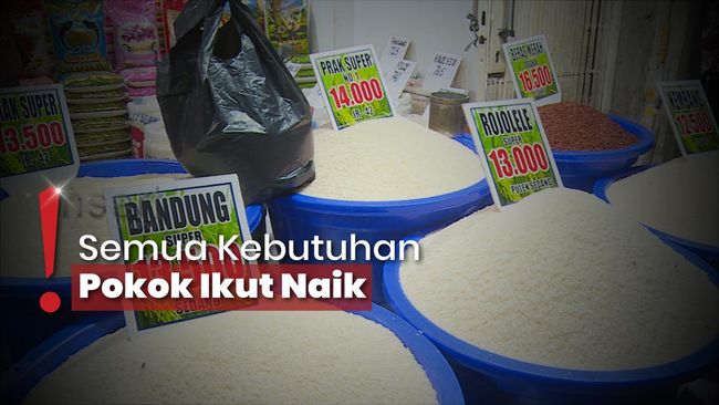 Harga Beras Melambung Tinggi, Penjual dan Pembeli Makin Menjerit