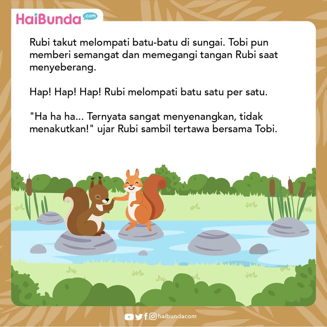 Cerita Fabel: Rubi Si Tupai Penakut - Foto 1