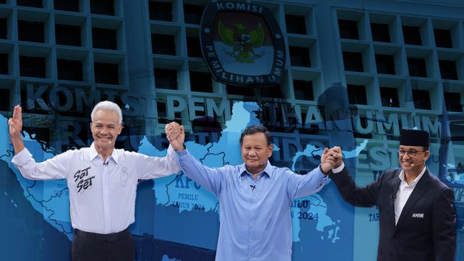 Perolehan Suara Terbaru Anies, Prabowo & Ganjar di Seluruh Provinsi RI