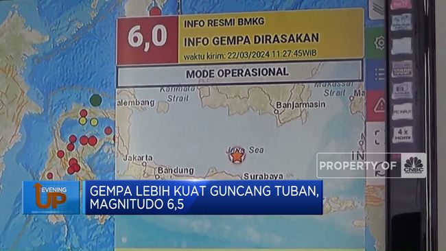BMKG Jelaskan Kenapa Bisa Gempa Susulan di Bawean-Tuban Lebih Kuat