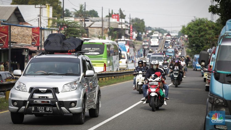 H-2 Lebaran, Lalu lintas Simpang Jomin Ramai Lancar
