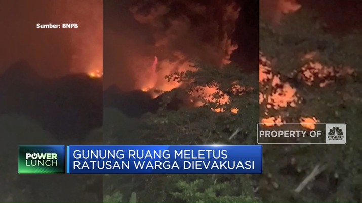 Alert! Status Gunung Api Ruang Sulawesi Naik ke Level II Waspada