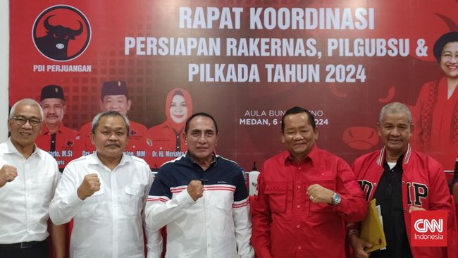 Edy Rahmayadi Resmi Mendaftar ke PDIP untuk Diusung Maju Pilgub Sumut