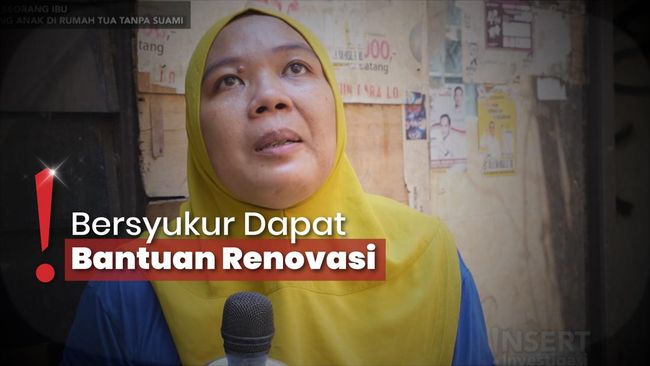 Perjuangan Ibu Hidupi 6 Anak Tanpa Suami dan Tinggal di Rumah Reot