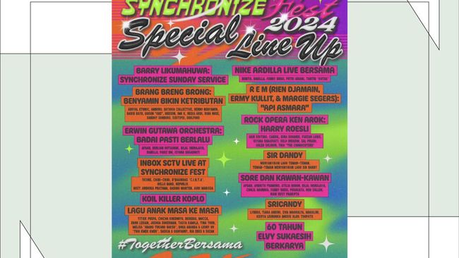 13 Special Line Up Siap Tampil Together Bersama di SynchronizeFest24