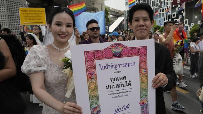 Sudah Resmi, Thailand Legalkan Pernikahan Sesama Jenis